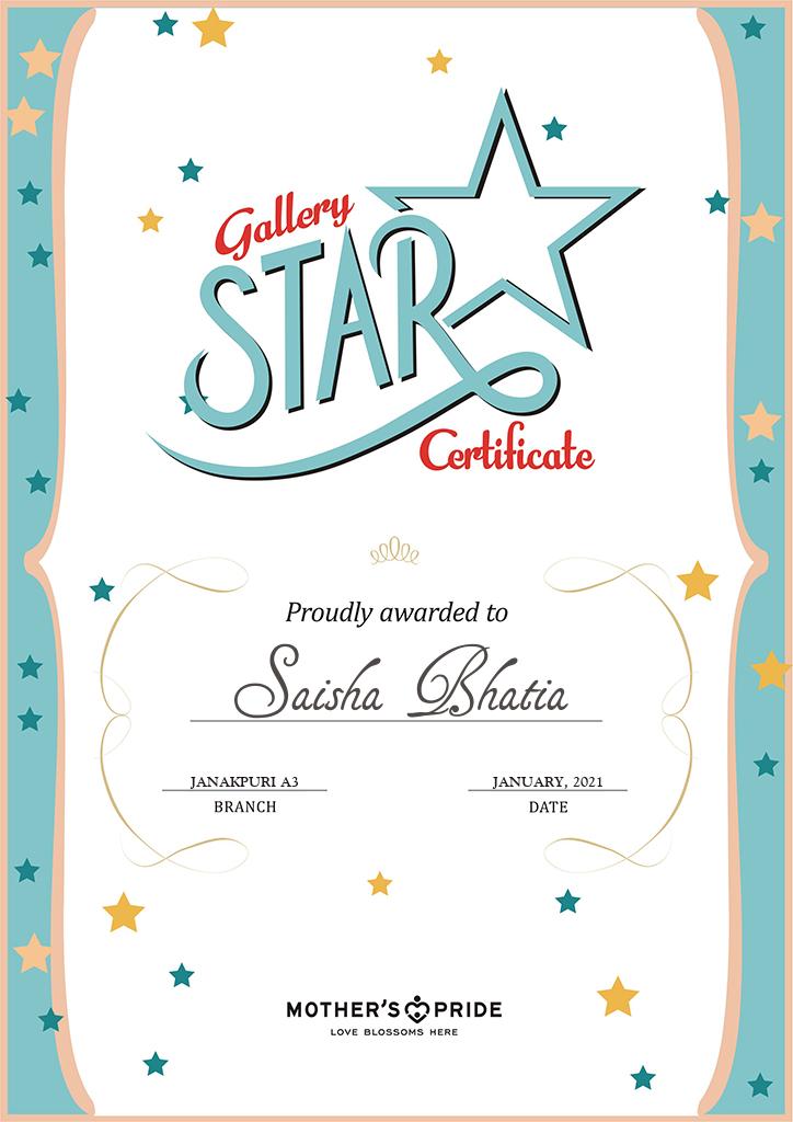 SAISHA BHATIA - Gallery Preview - Mothers Pride Kids Gallery